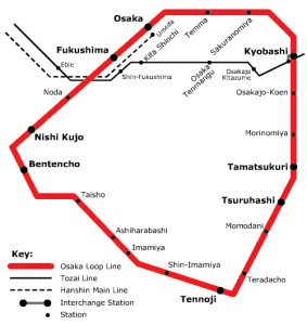 Osaka Loop Line: Getting around Osaka with the Japan Rail Pass