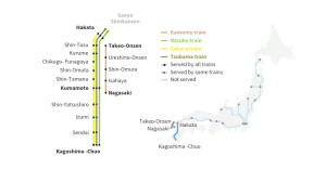 The Kyushu Shinkansen line | JRailPass