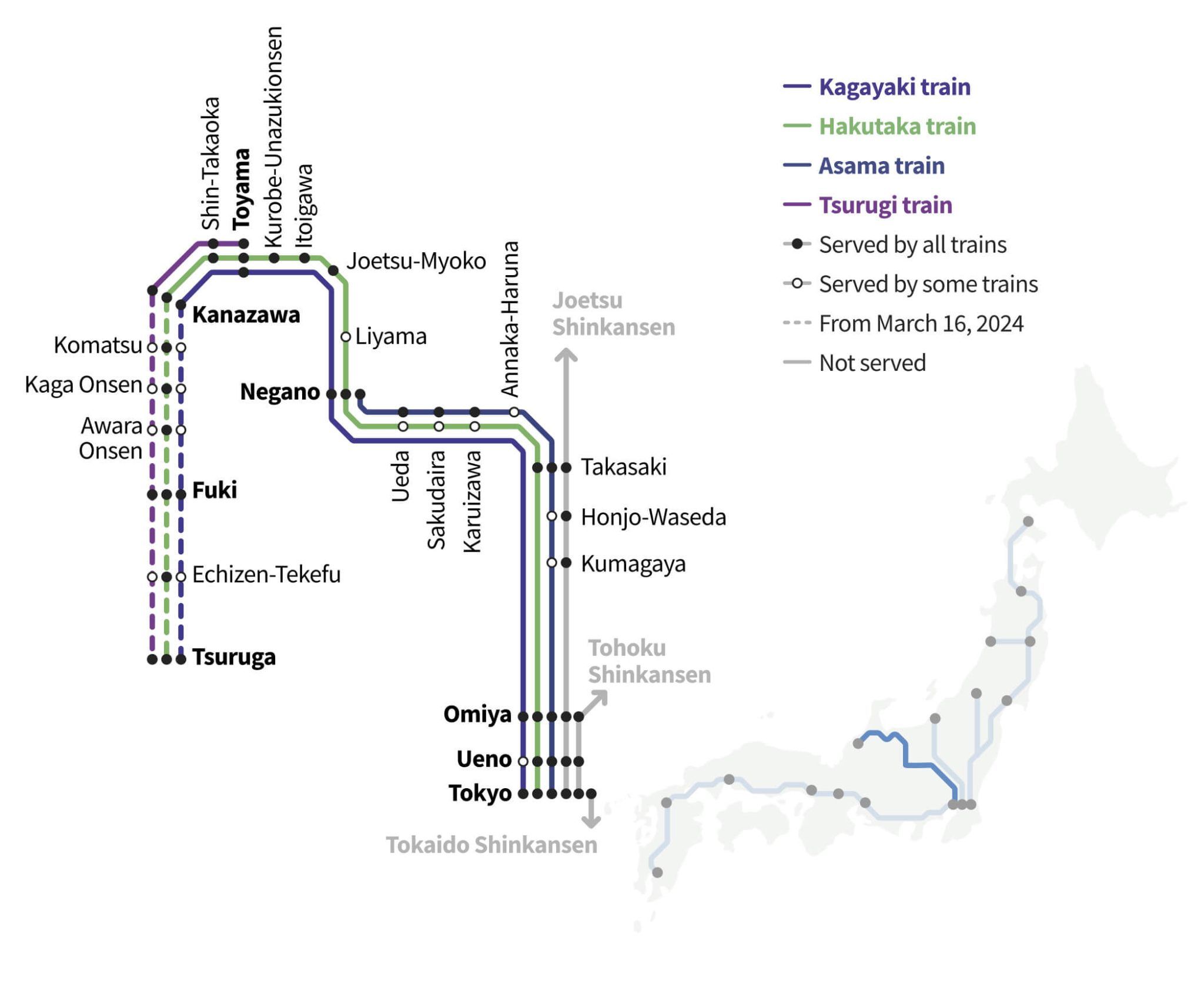 The Hokuriku Shinkansen: From Tokyo to Tsuruga | JRailPass