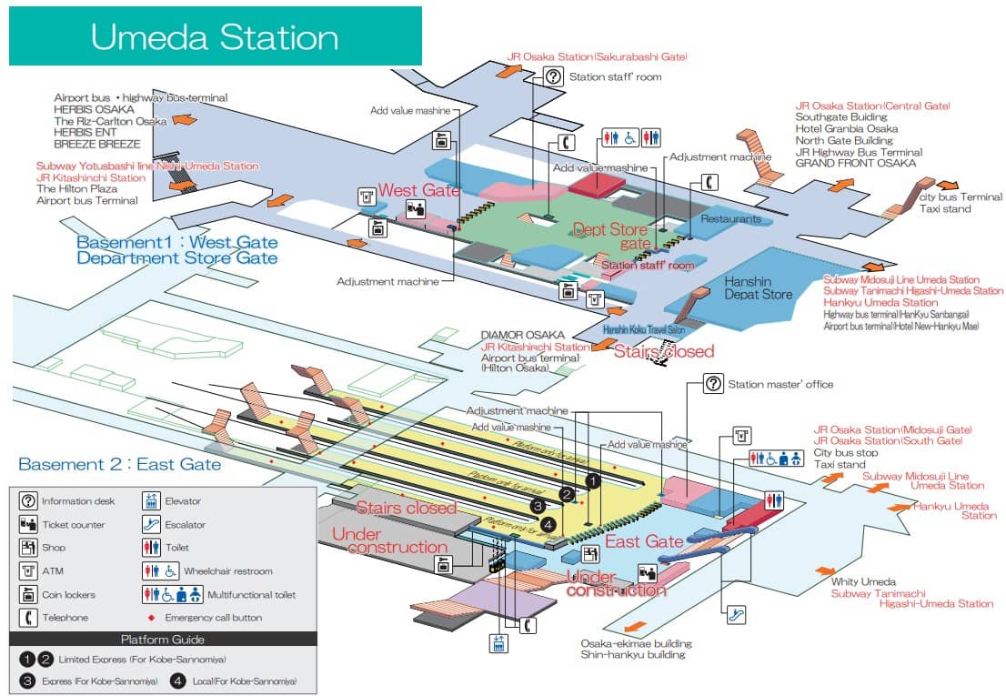 Osaka's Umeda Station Travel Guide | JRailPass